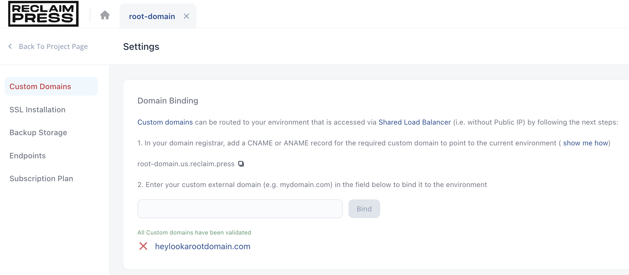 Mapping Domains in ReclaimPress – Reclaim Hosting