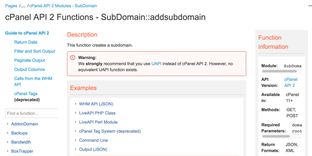 Making Use of the cPanel API – Reclaim Hosting